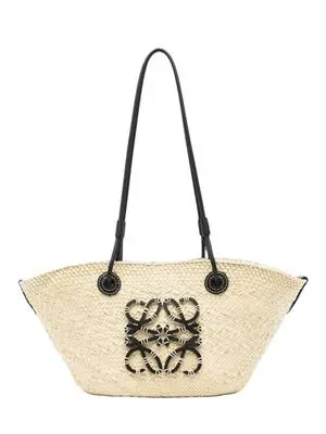 Loewe Anagram Raffia Small Tote - Beige
