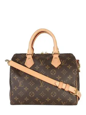 LOUIS VUITTON Monogram Speedy Bandouliere 25 - Brown