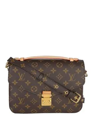 LOUIS VUITTON Monogram Canvas Pochette Metis Shoulder Bag - Brown