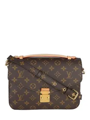 LOUIS VUITTON Monogram Canvas Pochette Metis Shoulder Bag - Brown