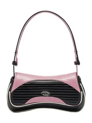DIESEL® Diesel Play Clutch Bag With Quilted Flap And Perforated Panels Multicolor