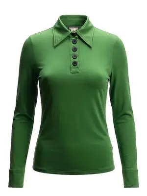 CRONO ZEE Felix Long Sleeve Top - Green
