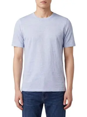 120% Lino T-shirt Men Blue