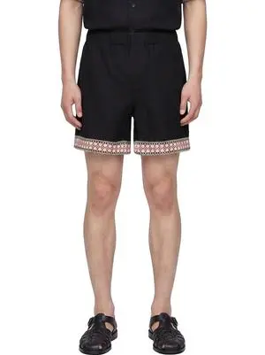 Commas Shorts Men Black