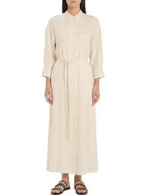 Zeus+dione Silk Shirt Dress - Ecru