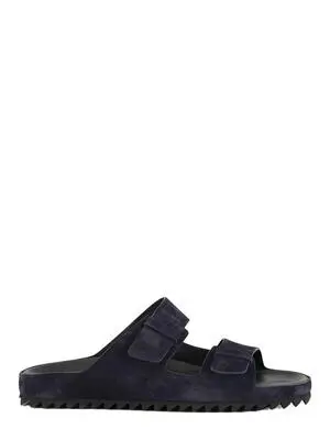 Officine Creative Suede Leather Flat Sandals - Blue