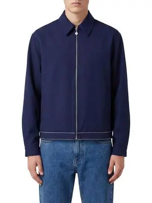 Casablanca Zip Up Jacket - Navy