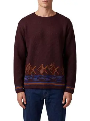 BODE Sweater With Geometric Motif - Brown