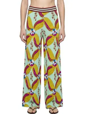 PAULA Palazzo Trousers - Water