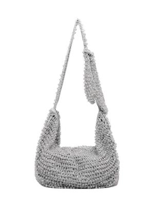 BIMBA Y LOLA Bimba Y Lola Medium Crochet Beaded Shoulder Bag