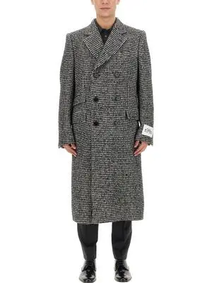 DOLCE & GABBANA DOLCE & GABBANA Re-Edition Houndstooth Double-Breasted Coat