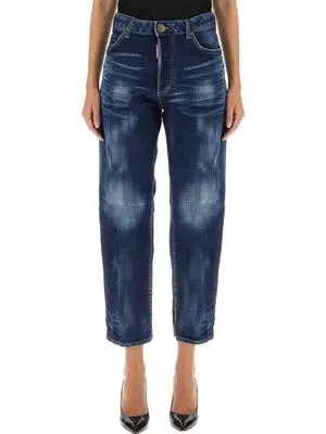 Dsquared2 Cropped Jeans - Blue