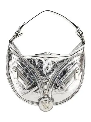 Versace Repeat Small Hobo Bag - Silver