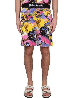 Palm Angels Miami Bermuda Shorts - Multicolor