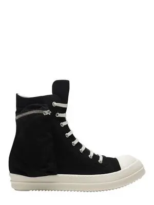 Rick Owens Temple Cargo High-top Sneakers - Black