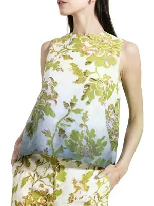 La DoubleJ Sleeveless Floral Print Top - Neutrals