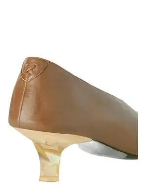 RETORI Spiral-heel Pointed-toe Pumps - Brown