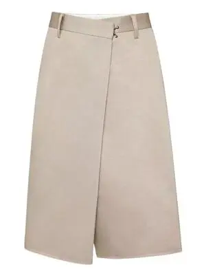 MAISON MARGIELA Wrap Culotte Shorts - Neutrals