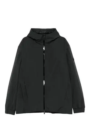 Moncler Hooded Zip-up Jacket - Black