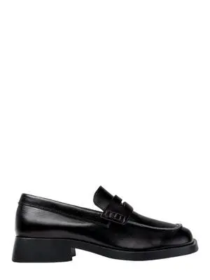 Camper Donna Smooth Leather Loafers - Black
