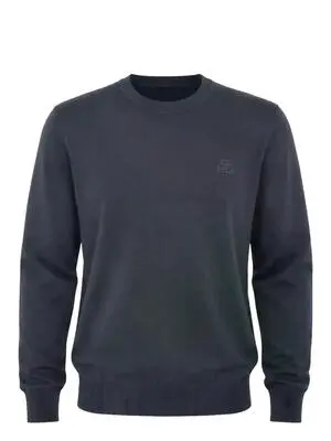 DIESEL® Logo Print Crew Neck Sweater - Blue