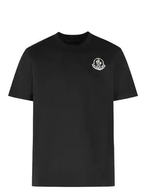 Moncler Logo-print Cotton T-shirt - Black