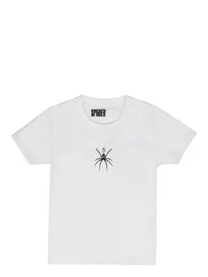 SP5DER Graphic Print T-shirt - White