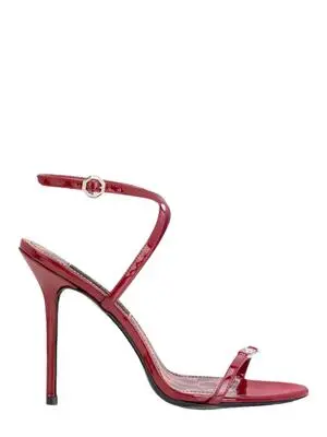 Philipp Plein Patent Leather High Heel Sandals - Red