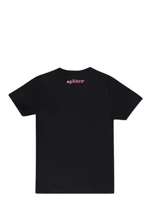 SP5DER Graphic Print T-shirt - Black