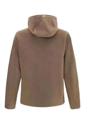 Herno Hooded Button-up Jacket - Brown