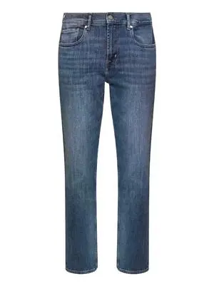 7 For All Mankind Faded Slim-fit Jeans - Blue