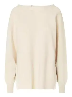 Liu Jo Knit Sweatshirt With Cut-out Detail And Adjustable Buckle - Neutrals