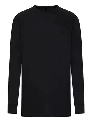 Rick Owens Raw-cut Long-sleeved T-shirt - Black