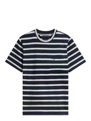 Tommy Hilfiger Striped Pocket T-shirt - Blue