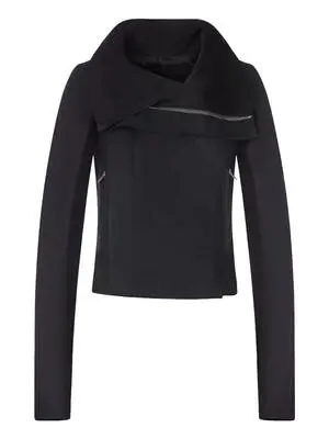 Rick Owens Long Sleeve Zip Jacket - Black