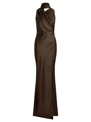 Ralph Lauren Silk Rynn Maxi Dress - Blue