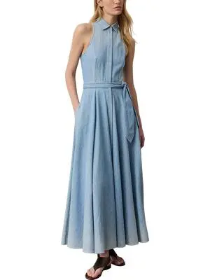 Ralph Lauren Denim Midi Dress - Blue