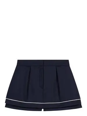 Maje Pleated Skort - Blue