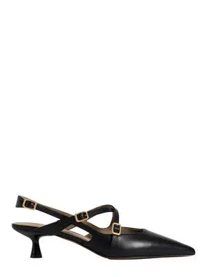 ME+EM Point Slingback Heel - Black