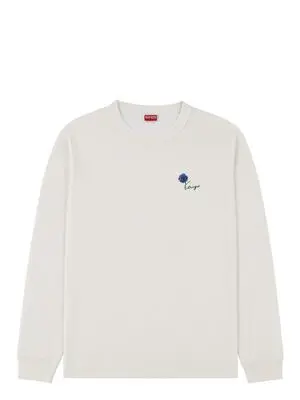 Kenzo T-shirt "tulip" A Manica Lunga - White