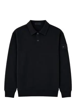 Stone Island Polo Con Patch Logo - Blue