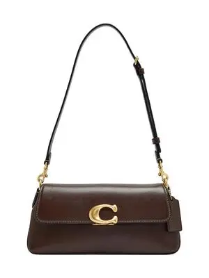 COACH Jet Leather Shoulder Bag - Brown
