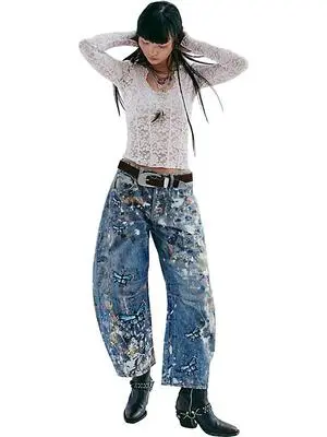 We The Free Good Luck Barrel Illusions Jeans - Butterfly Effect