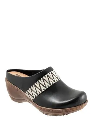 Softwalk Marion Platform Clog - Black