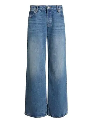 FRAME Pixie Gray Wide Leg Jeans - Rapture