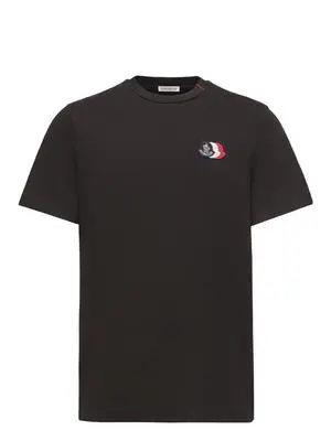 Moncler Logo Patch Crewneck T-shirt - Black