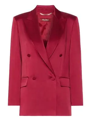 Max Mara Searca Double-breasted Blazer - Ruby Colour