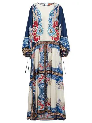 La DoubleJ Vesta Printed Maxi Dress - Blue