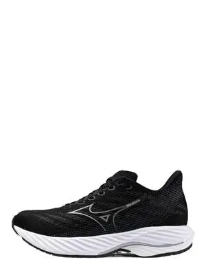 Mizuno Wave Rider 28 Athletic Sneakers - Black/white/silver
