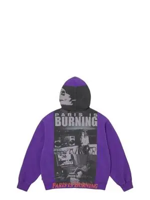 Supreme Zip Up Hooded Sweatshirt - Purple